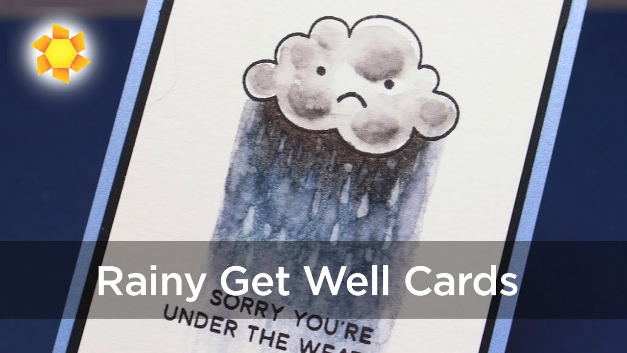 Rainy Get Well Cards in Zig Clean Color Markers - YouTube