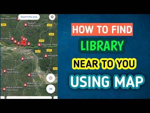 How to find LIBRARY near to you using Google Maps - YouTube