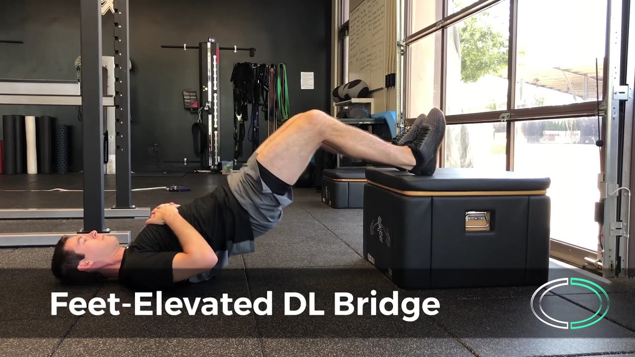 Feet-Elevated Double-Leg Bridge - YouTube
