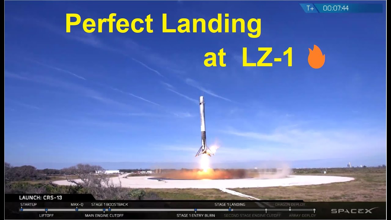 EPIC Falcon 9 Launch & INSANE Booster Landing at LZ-1 – SpaceX CRS-13🚀🔥 ...