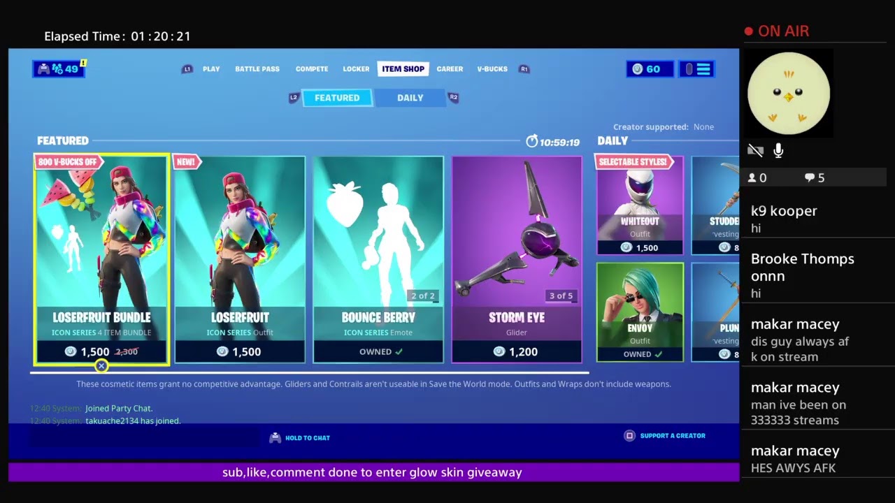 NEW SEASON 3 FN [glow skin giveaway] - YouTube