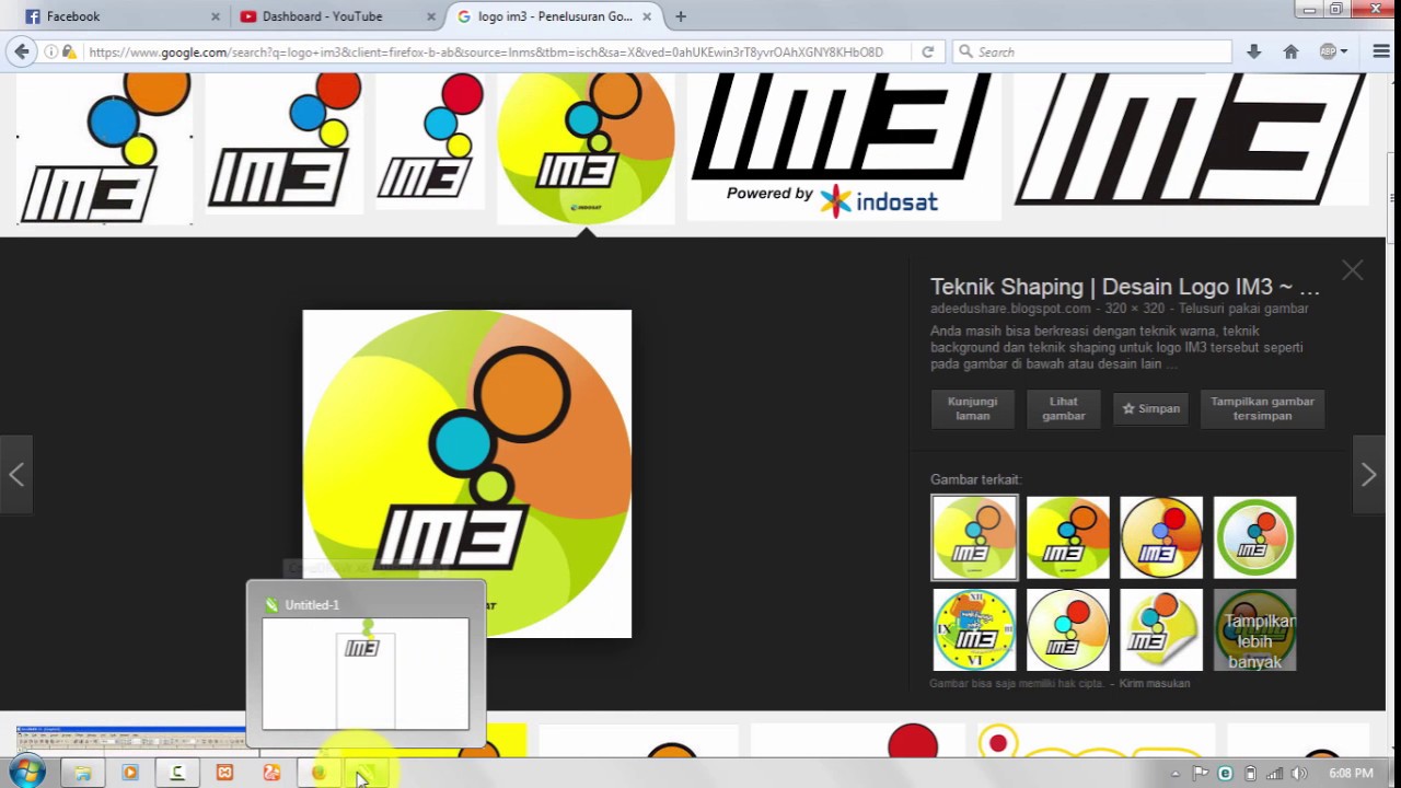 Cara Mudah Membuat Logo IM3 di CorelDraw - YouTube