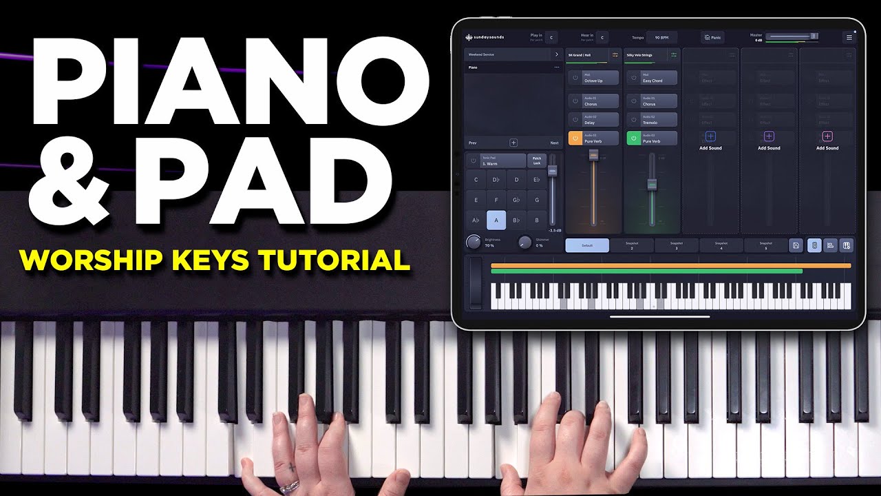 Build a Piano and Pad Patch under 5 Minutes - Sunday Keys App - YouTube