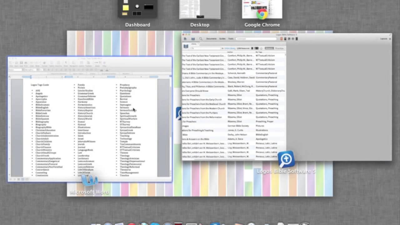 Custom Collections Using Tagging in Logos Bible Software - YouTube