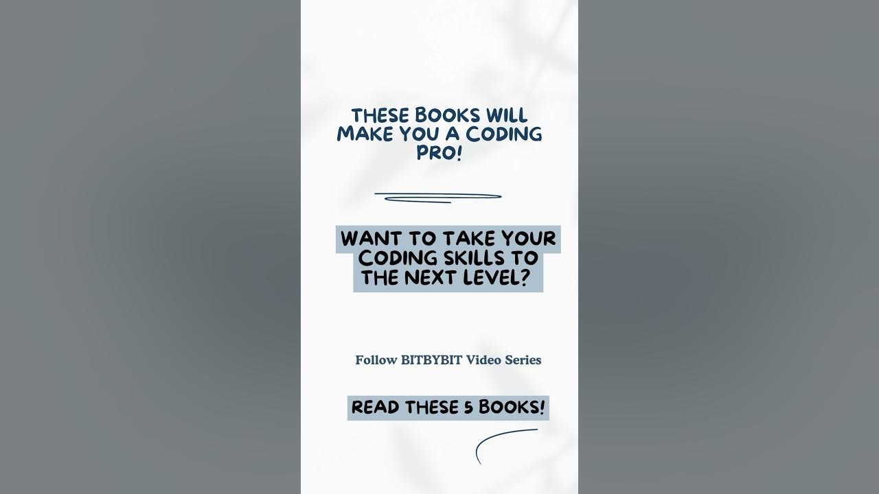 5 Programming books every Developer must read #codinglife #developers #bookstoread - YouTube