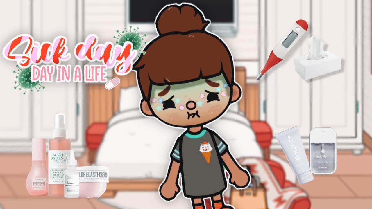 ☕️|| SICK DAY IN A LIFE ||🦠 ** DOCTORS CAME** ||🔊VOICED🔊|| Toca boca ...
