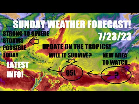 Sunday weather forecast! 7/23/23 Severe storms for areas! UPDATE ON THE ...