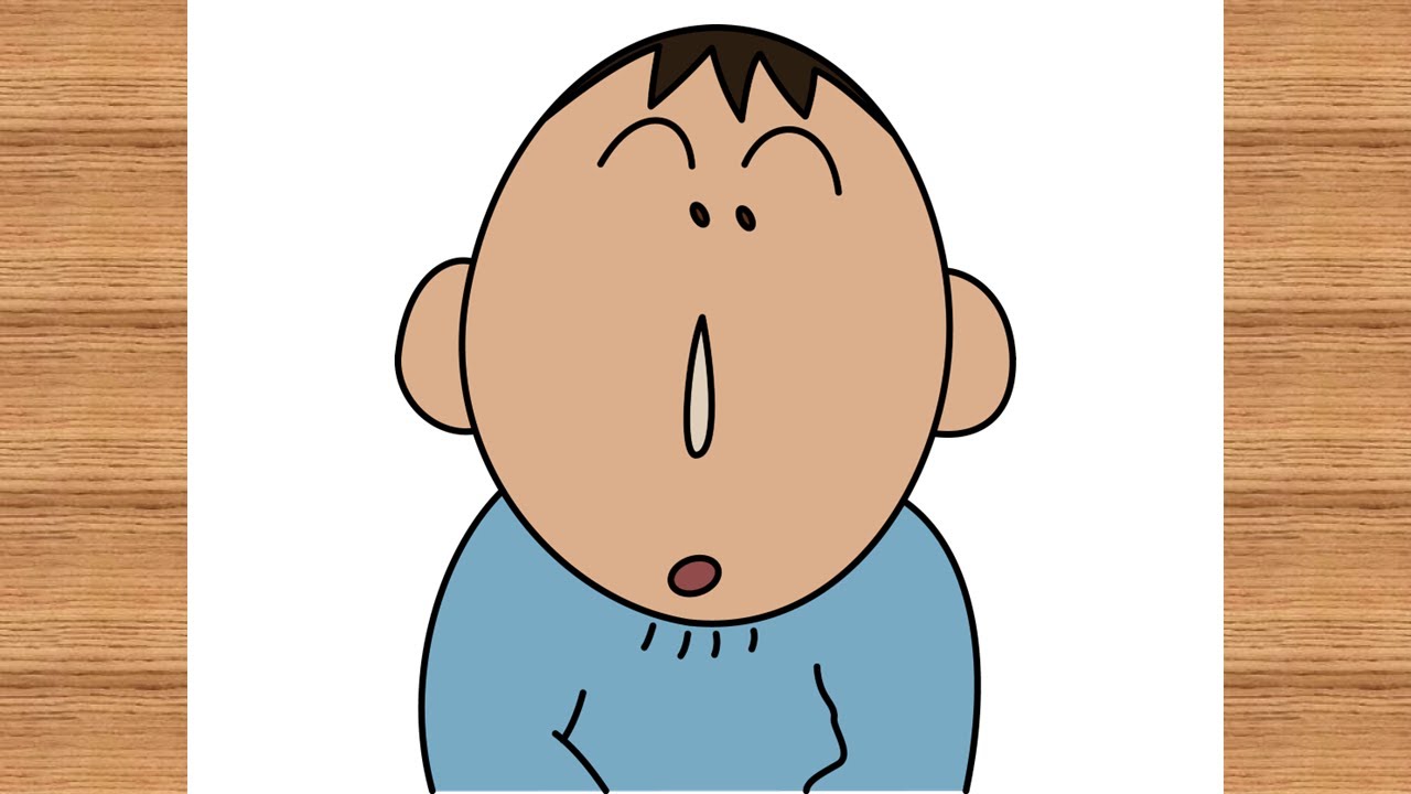 How To Draw Bo Chan Step By Step | Shin-chan | Tamnana Drawing | - YouTube