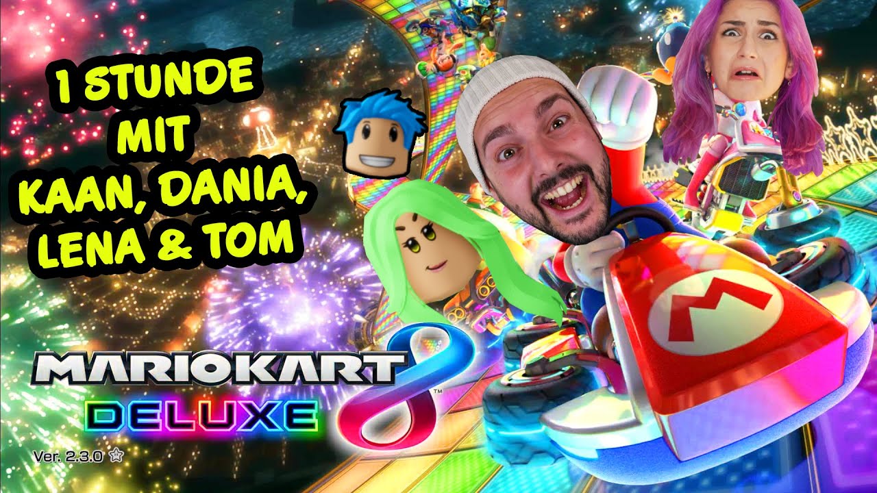 XXL Mario Kart Turniere mit Kaan, Dania, Lena & Tom! 1 Stunde lang ...