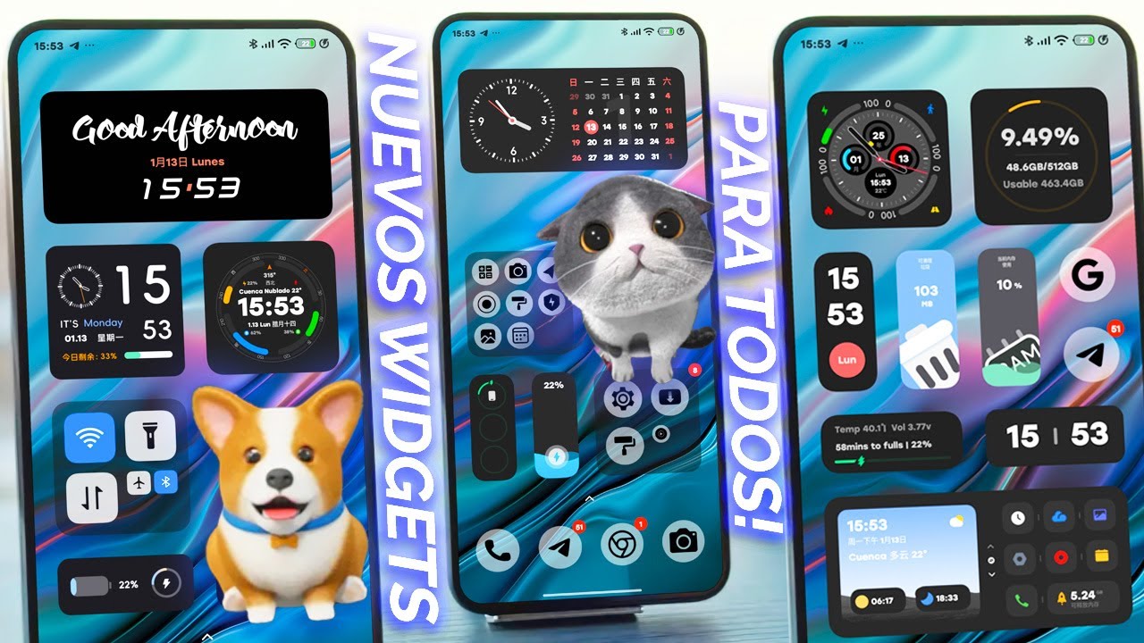 INSTALA YA! Nuevas Mascotas y Widgets de HyperOS 2 Para Cualquier ...