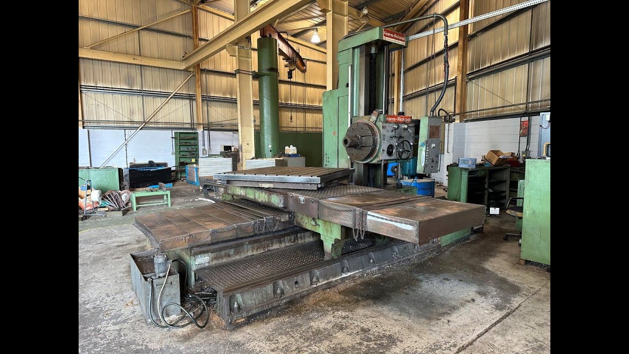 Kearns Richards SJ100 Horizontal Boring Machine - YouTube