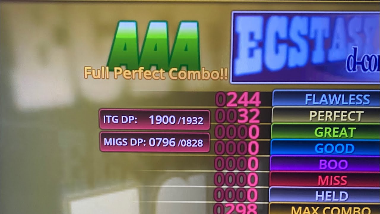 ECSTASY - AAA - HARD 7 - Stepmania/DDR on L-TEK EX PRO Pad - YouTube