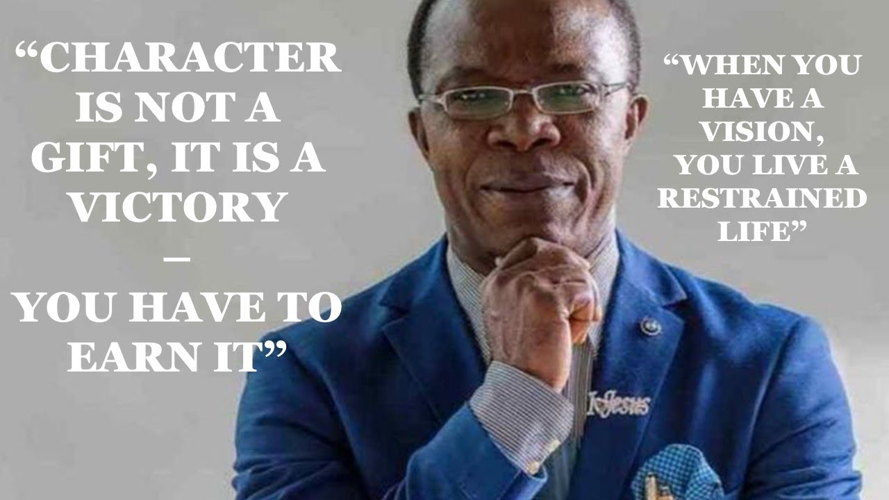 "When you have a vision, you live a restrained life" - Dr. Cosmas ...