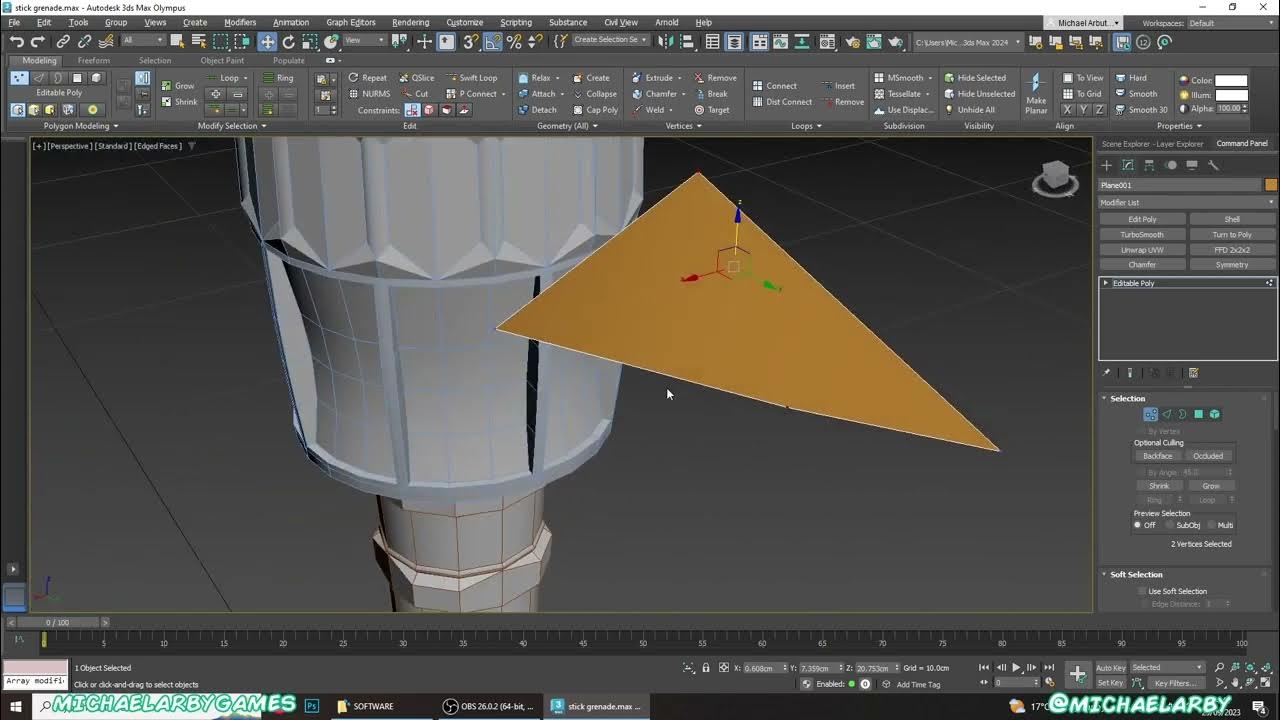 3ds Max Quick Tip - Fix 'folded' polygons. (Turn Polygon tutorial) - YouTube