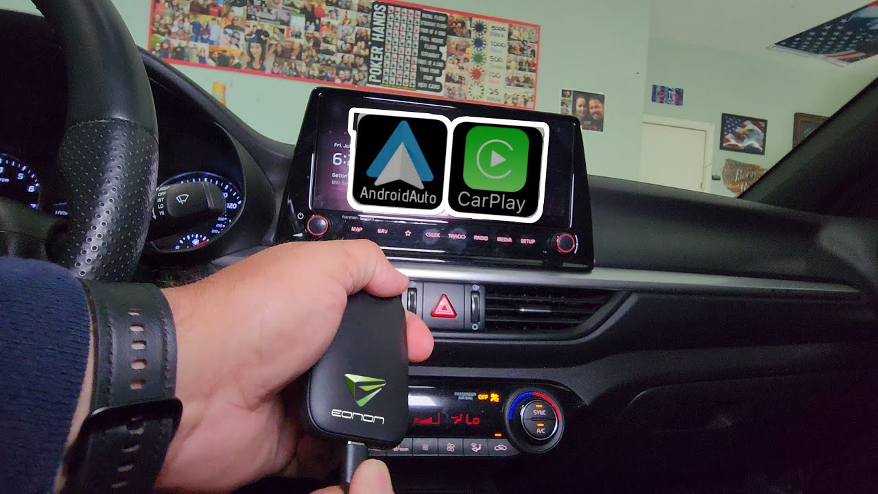 KIA FORTE GT2 Adding wireless Apple CarPlay / Android Auto using Eonon ...