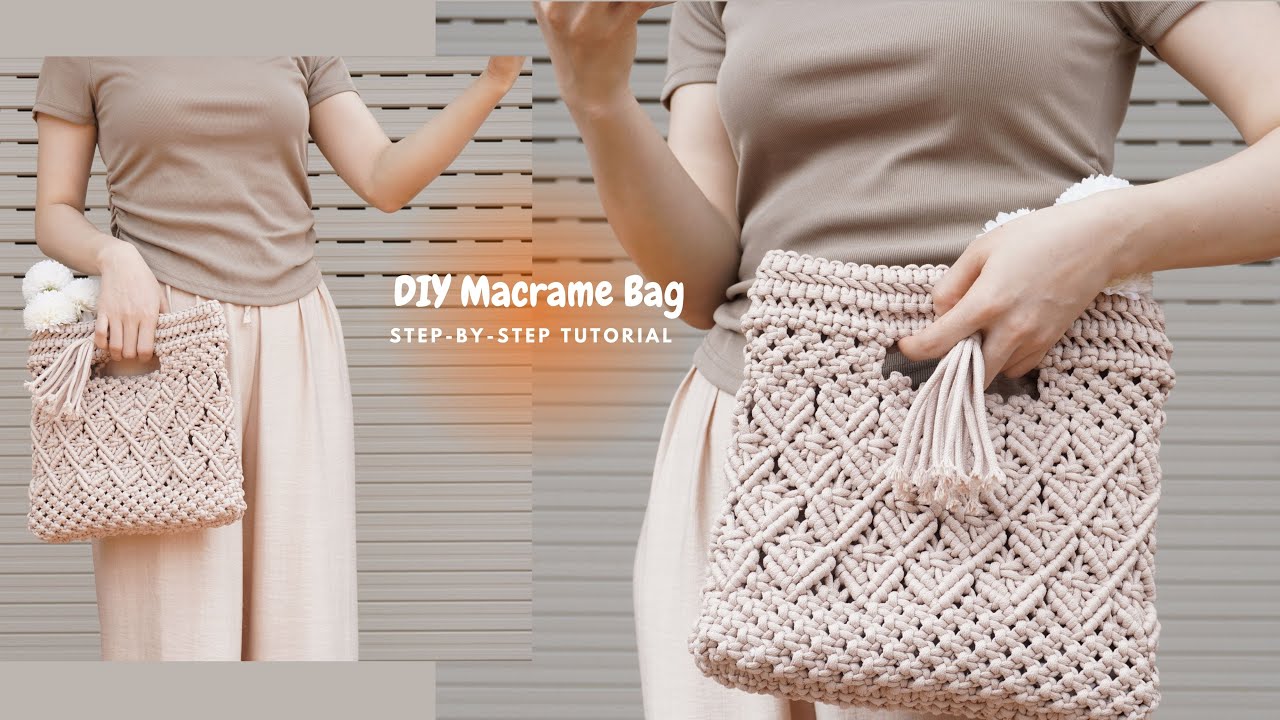 DIY| Macrame Handbag Tutorial: Master the Art of Knotting with this ...