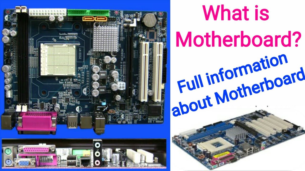 What is Motherboard?Different parts of motherboard and their uses - YouTube