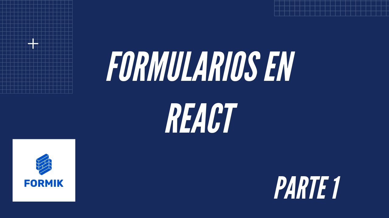 Formularios en React con formik (parte 1) - YouTube
