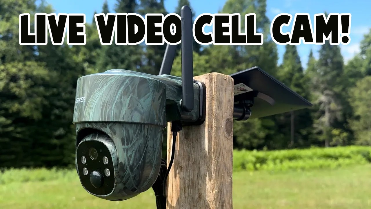 4G Cellular Camera with 360° View, Live Video Feed & Auto-Record on ...