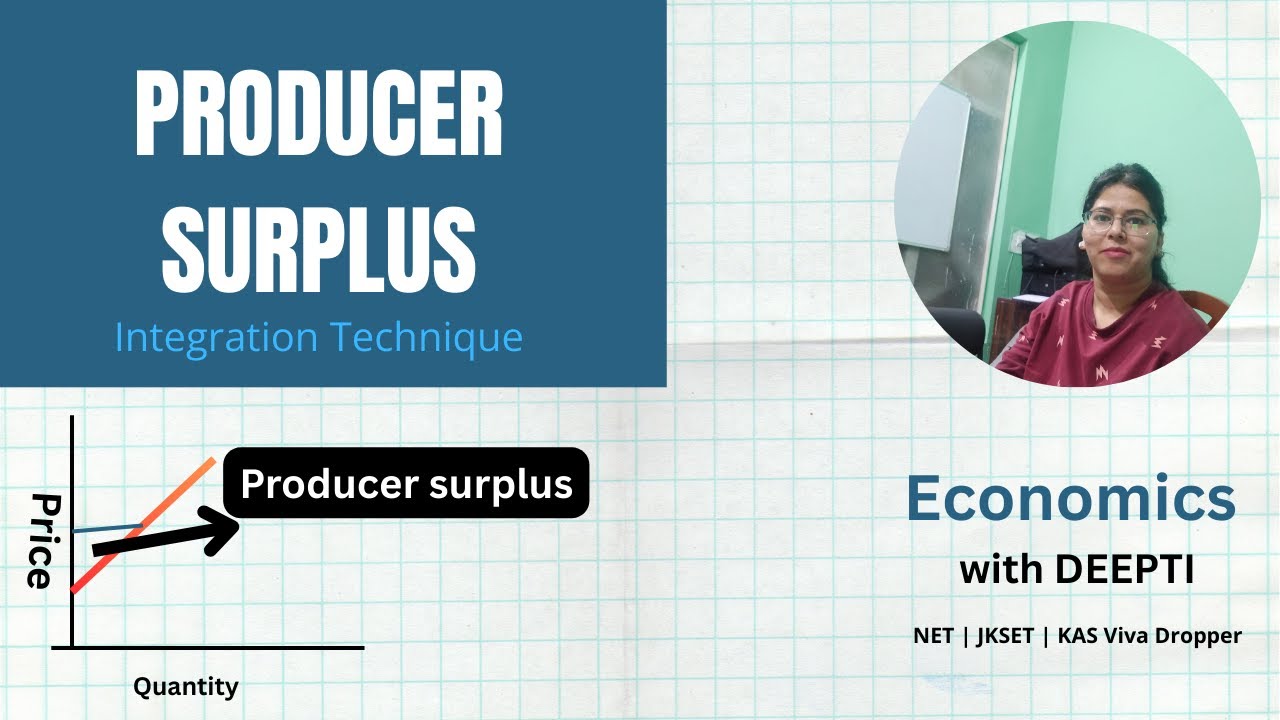 Producer Surplus | Theory of Production | Microeconomics | Deepti ...