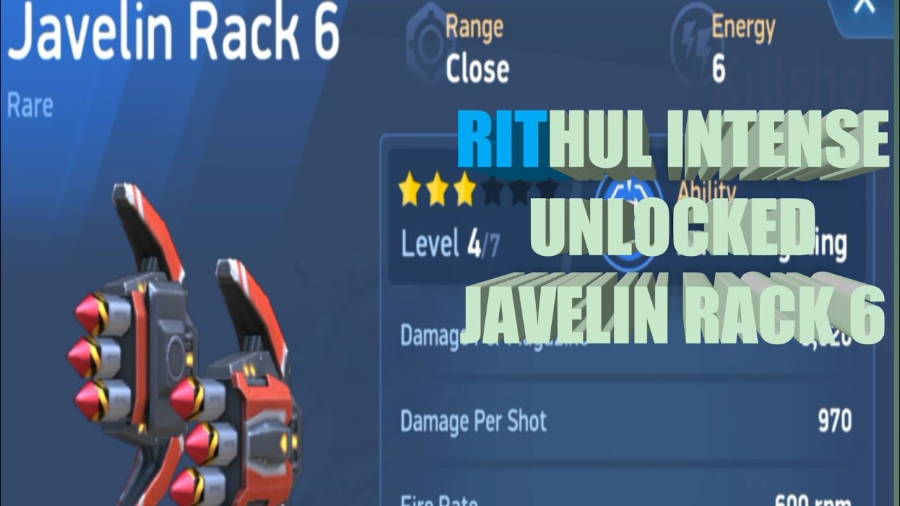 Unlocked Javelin Rack 6 😎🤓 - YouTube