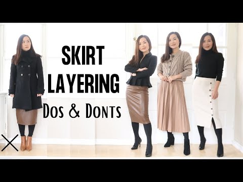 The right and WRONG way to layer with a skirt in winter (esp. if you are short like me)
