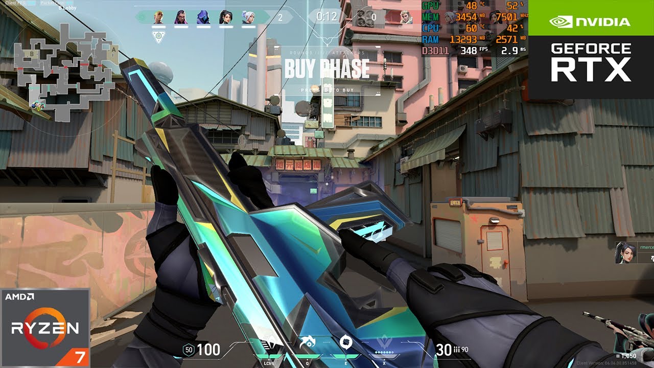 VALORANT : RTX 3060 12 GB + Ryzen 5700X : LOW (MEDIUM ON TEXTURES ...