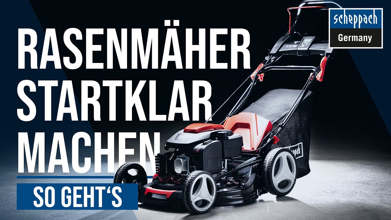 So einfach startest du deinen Scheppach Rasenmäher - Die Gartensaison ...