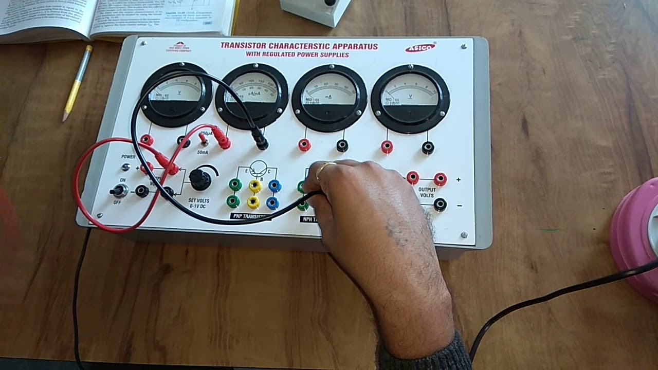 Input and output characteristics of npn transistor 1 - YouTube