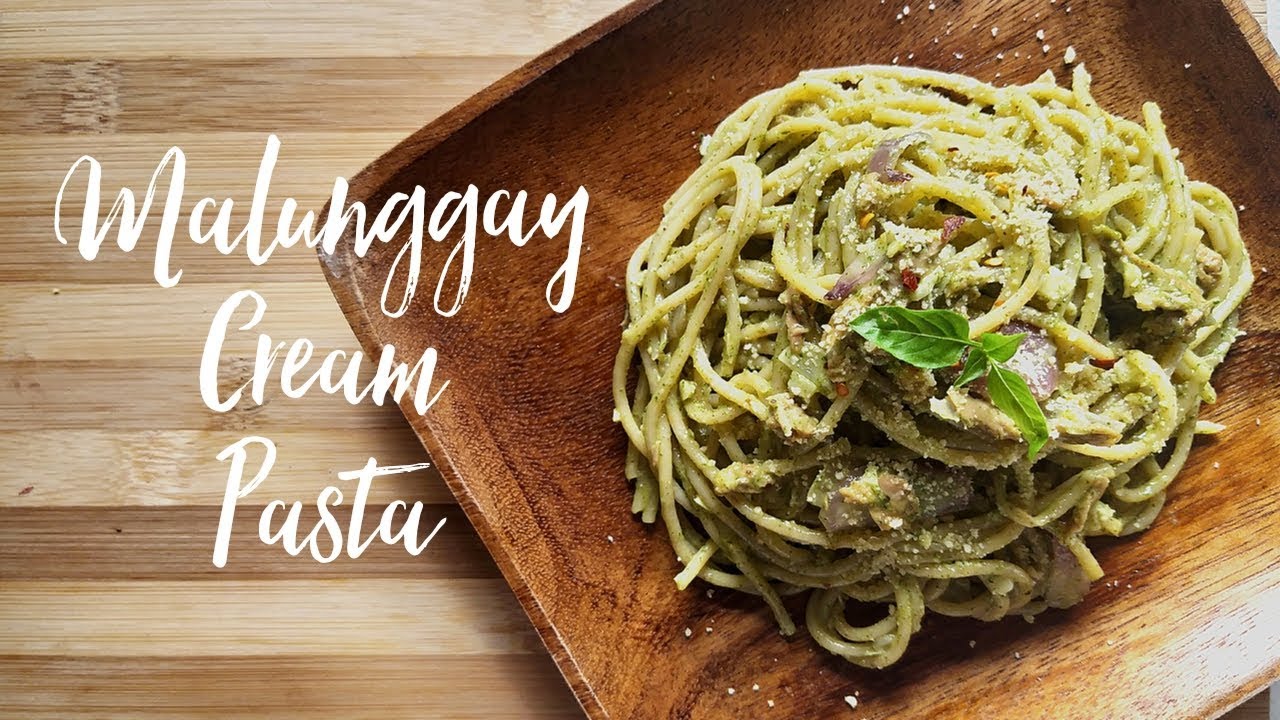 Malunggay Cream Pasta | Moringa Pasta Recipe - YouTube