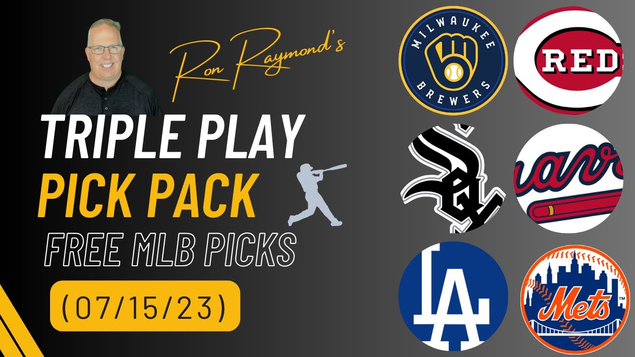 MLB Baseball Triple Play Pick Pack (07/15/23) Free MLB Picks - YouTube