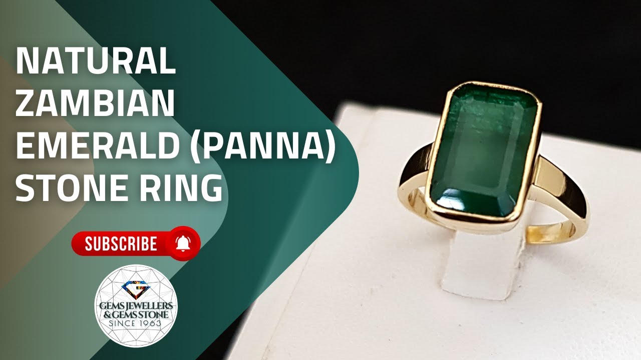 Natural Zambian Emerald Stone | Original Panna Ring Design | Zamrud ...