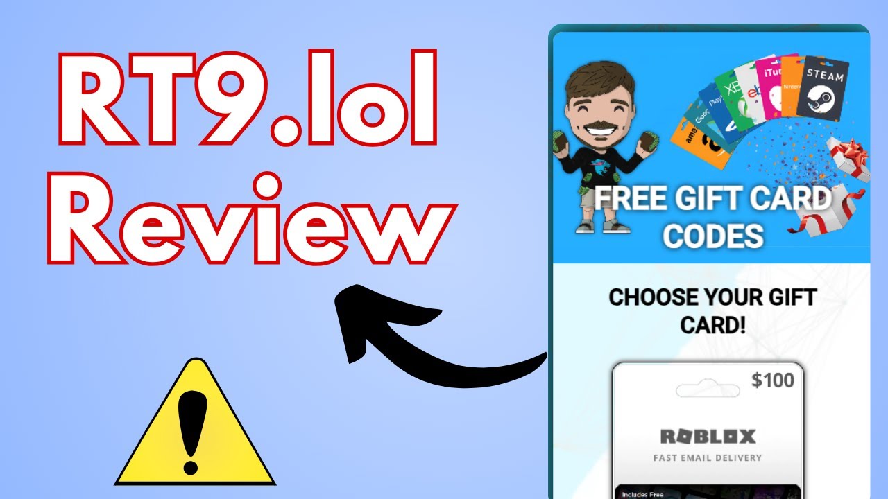 RT9.lol Review – Free Giftcard Legit or Scam? - YouTube