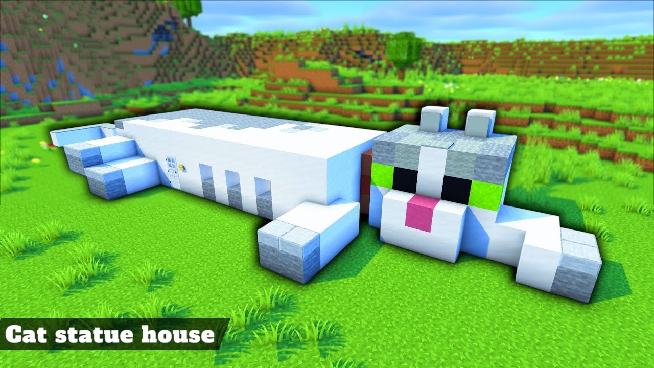⚒️ Minecraft Tutorial : 🐈 Giant Cat House With interior 🐾 - YouTube