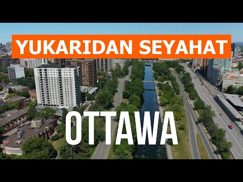 Drone'dan Ottawa | 4k video | Kanada, Ottawa yukarıdan