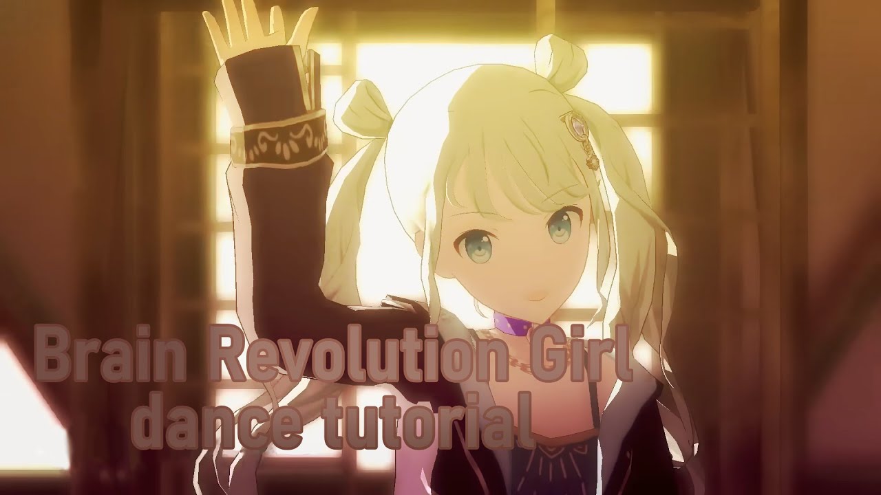 Brain Revolution Girl dance tutorial (mirrored) - YouTube