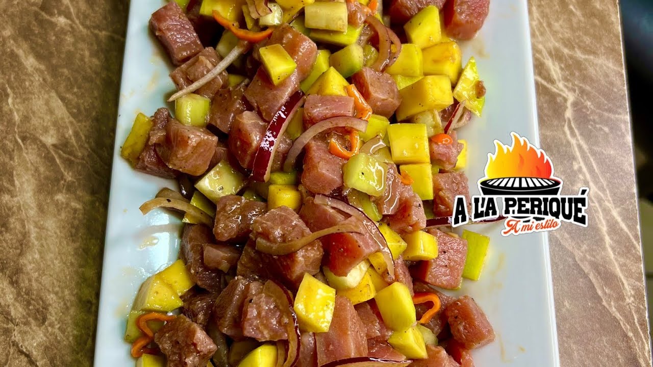 Ceviche tropical de medallón de atún😋 / Cocinando A la Periqué - YouTube