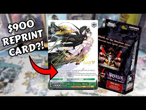 ALBEDO SILVER SIGNATURE?! Weiss Schwarz Overlord Trial Deck Reprint ...