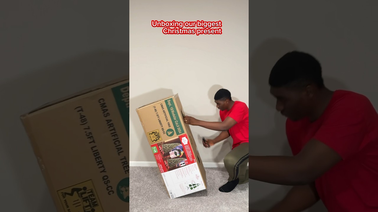 Unboxing our biggest Christmas present - YouTube