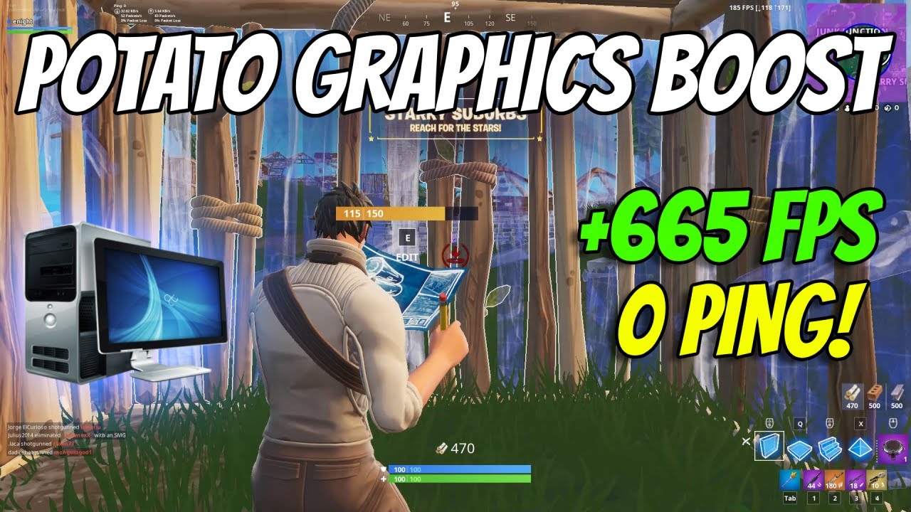 How To Get Potato Graphics in Fortnite Chapter 5! (Max FPS Boost + 0 ...