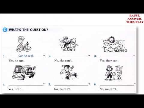 (13) Side by Side - Book 1 - Chapter 13 - Workbook: Expressing ability ...