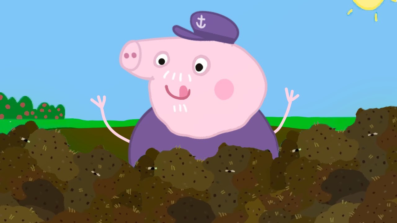 GRANDPA PIG GROWS MANURE - YouTube