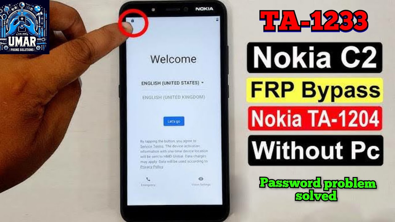 NOKIA TA-1233 frp bypass Solved/ How to remove password/Google account ...