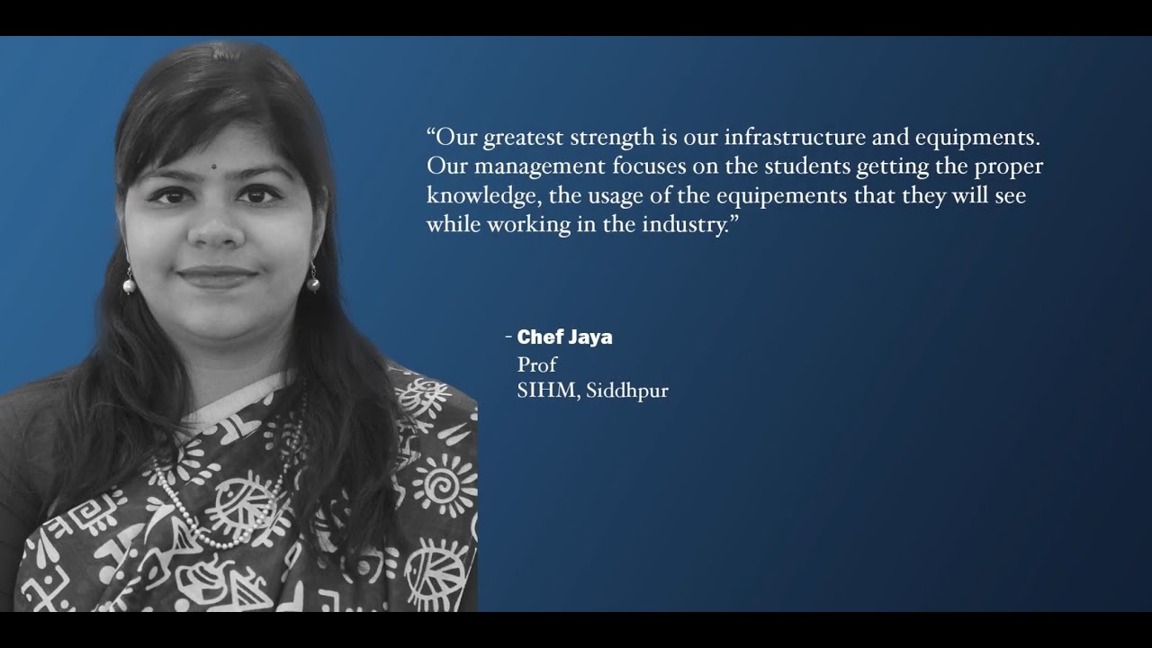 Chef Jaya, Professor, SIHM, Siddhpur - YouTube
