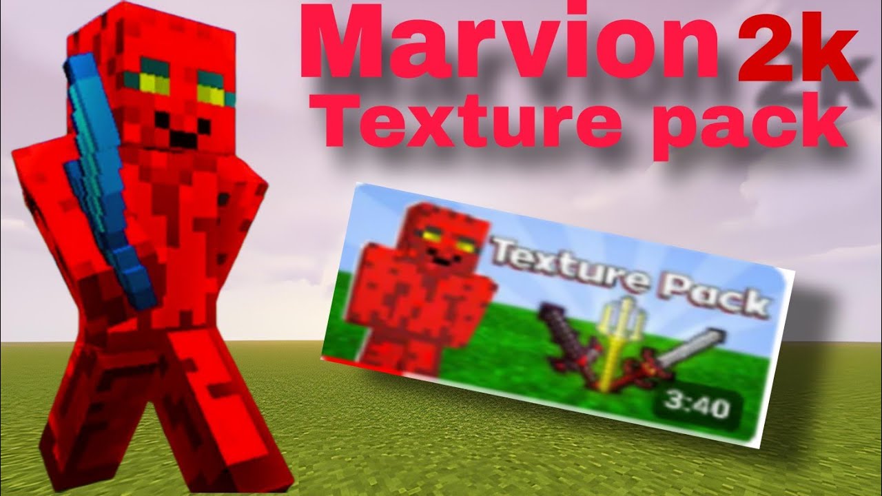 Marvion 2k texture pack for Minecraft java/pojav - YouTube