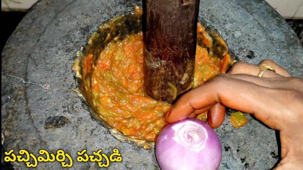 Pachi Mirchi Pachadi Recipe In Telugu || Instant Green Chilli Pickle In ...