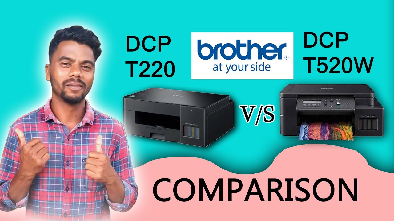 Brother DCP T220 V/S T520W || Comparison || #brotherprinter - YouTube