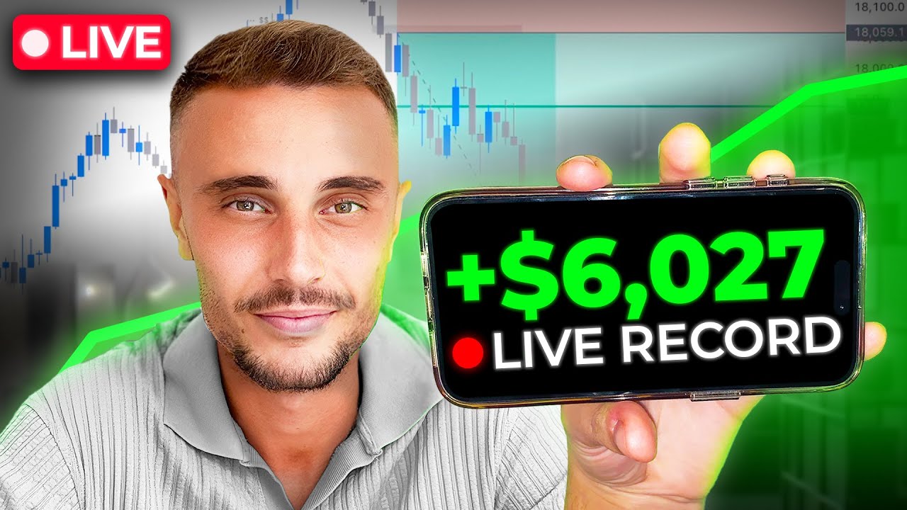 LIVE TRADING: $6027 Day Using This Simple ICT Strategy - YouTube