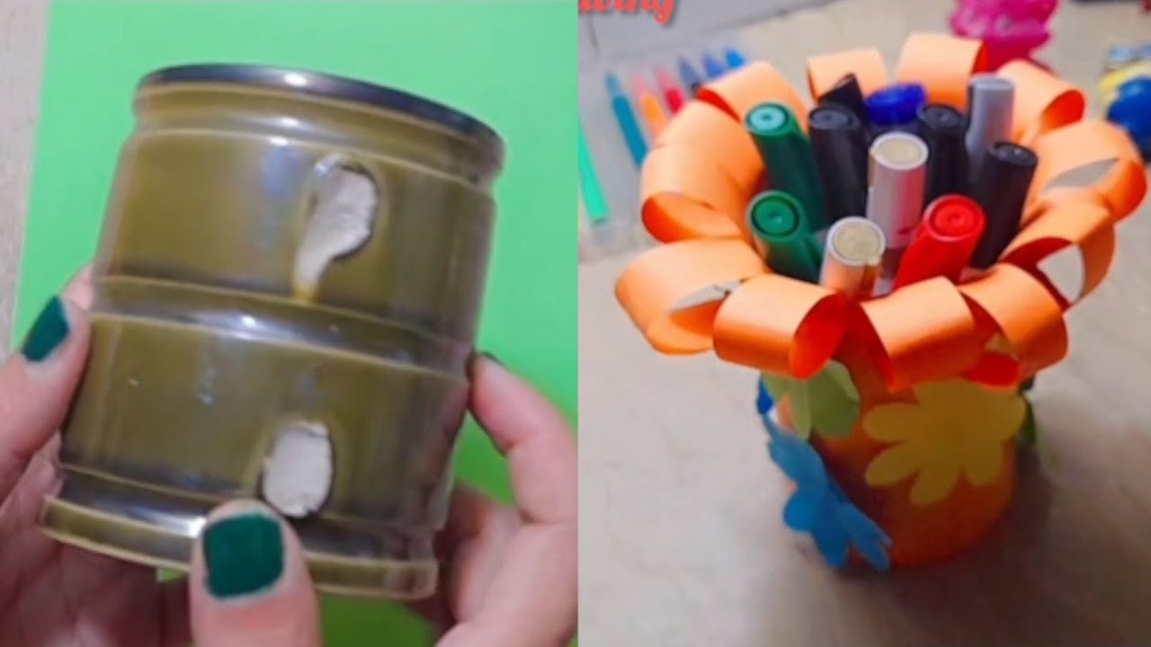 Recycling paper craft idea|| Cup recycling || Art and craft #papercraft ...