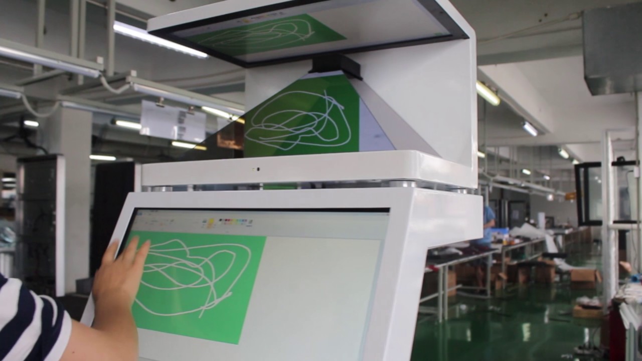 22 inch 3D Holographic Display with touch screen - YouTube
